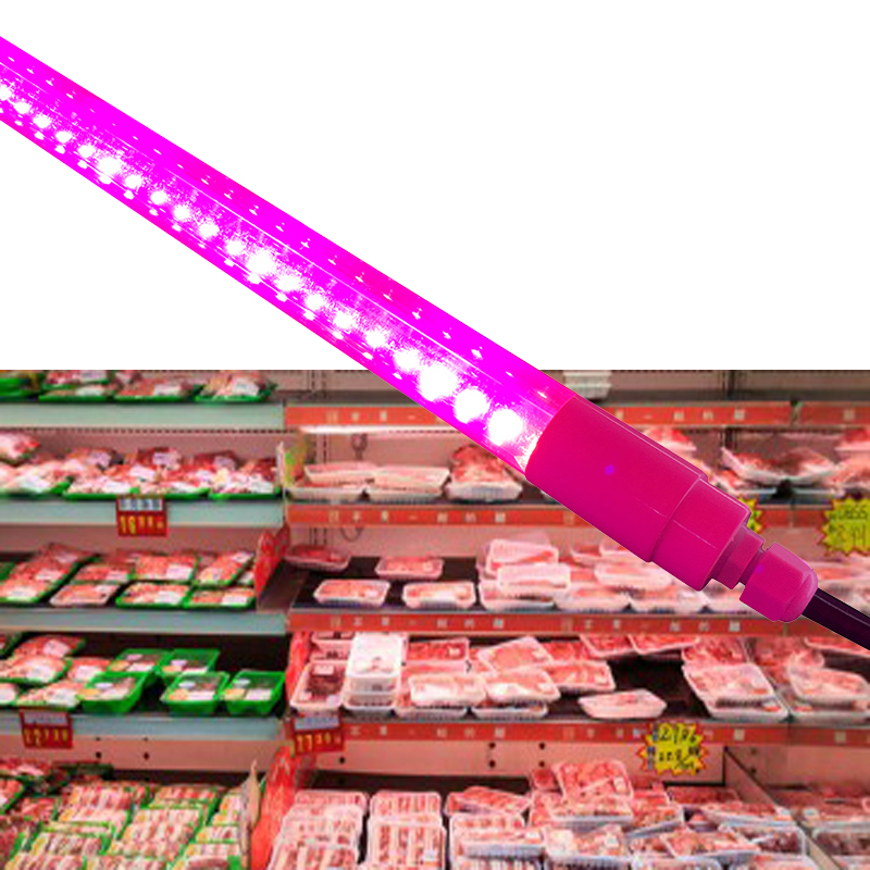 ip65 t8 pink red color led fluorescent tube light lamp for meat ...